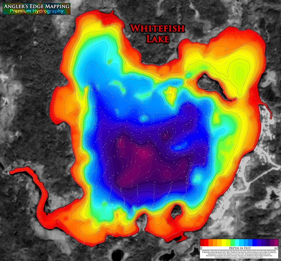 AEM Whitefish Lake Map by Angler's Edge Mapping | Avenza Maps