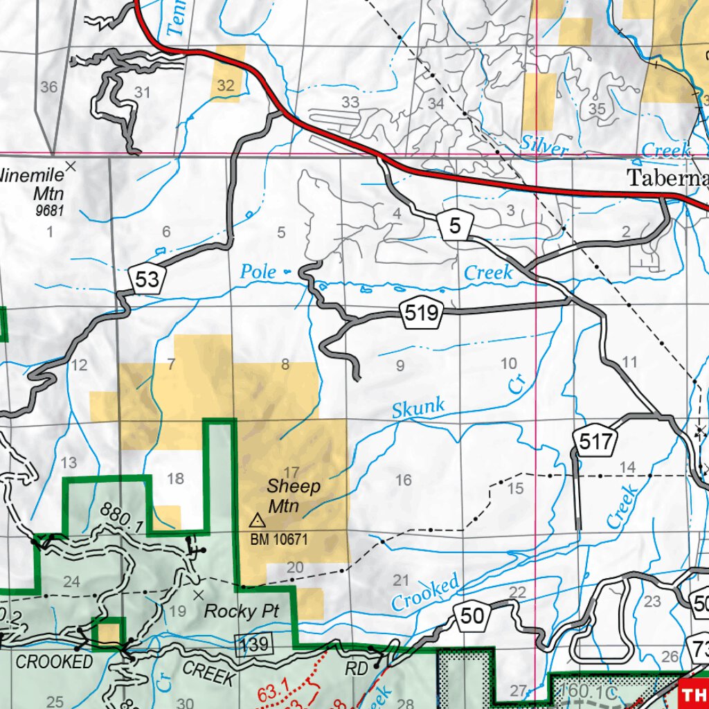 Arapaho and Roosevelt National Forests Visitor Map - South Half by US ...