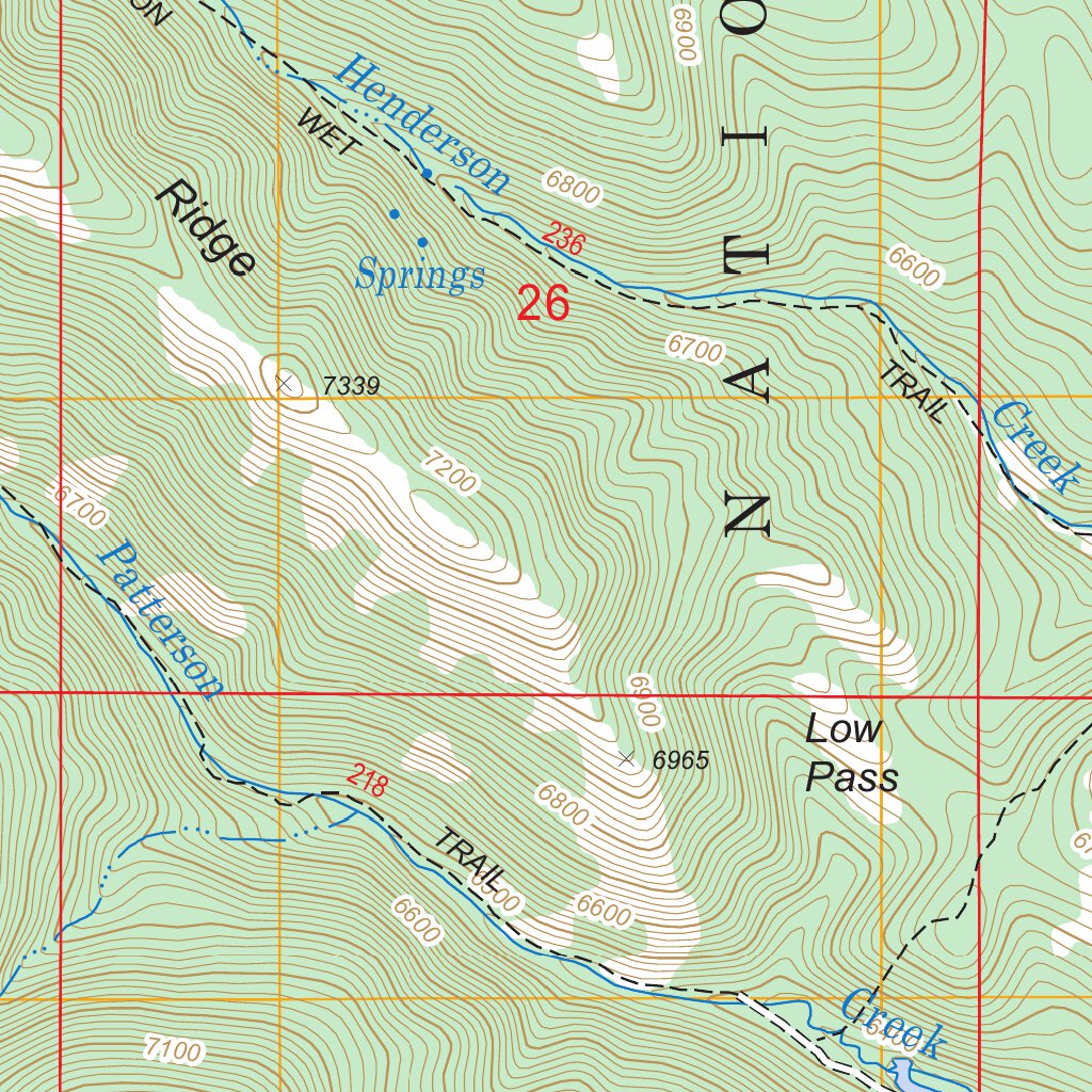 Bates, ID - WY FSTopo Legacy Map by US Forest Service - Topo | Avenza Maps