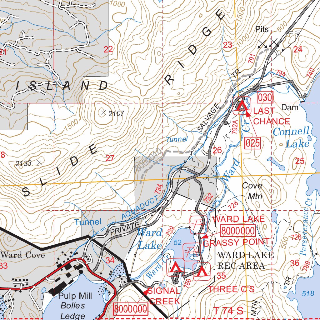 Ketchikan B-6, AK FSTopo Legacy Map by US Forest Service - Topo ...