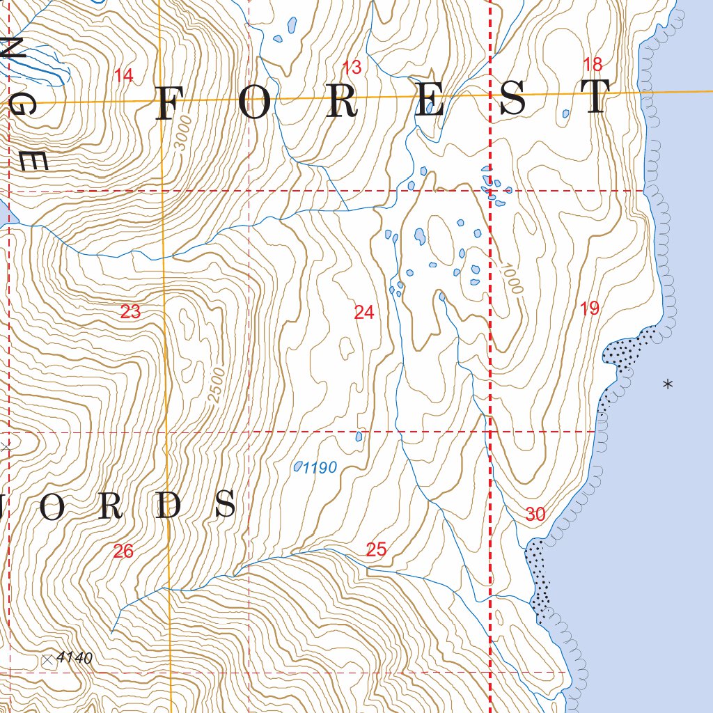 Ketchikan C-1, AK FSTopo Legacy Map by US Forest Service - Topo ...