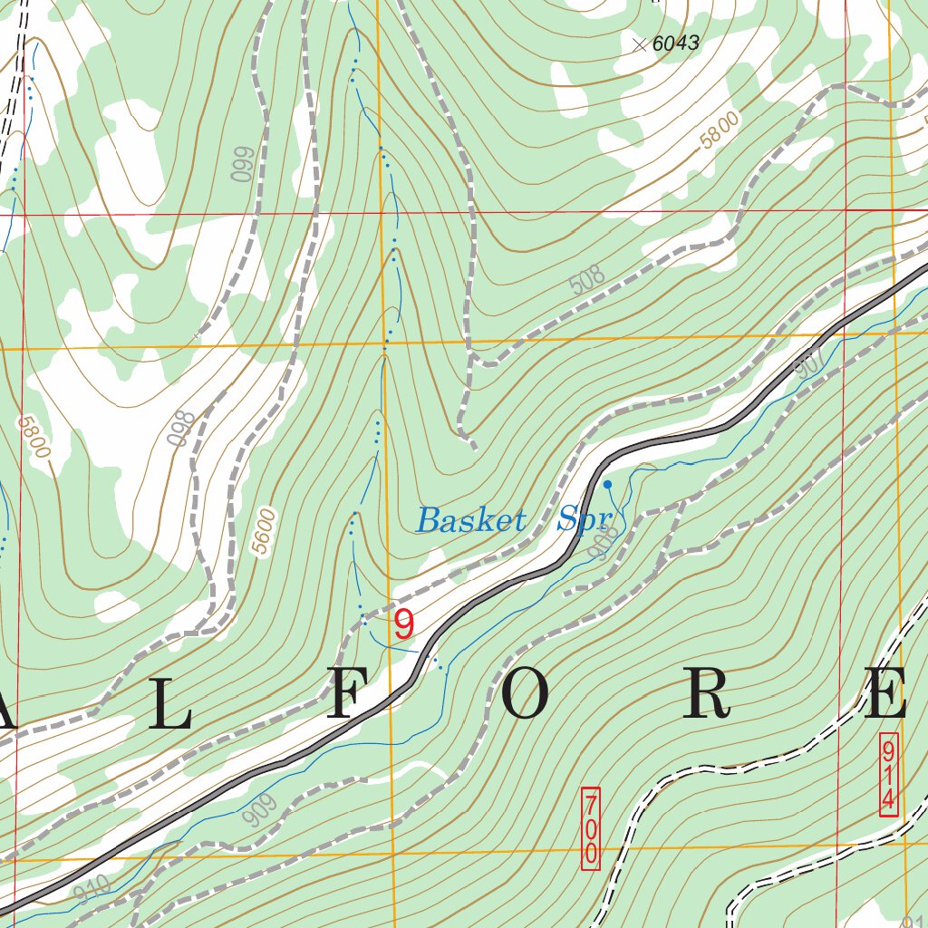 Logan Valley East, OR FSTopo Legacy Map by US Forest Service - Topo ...