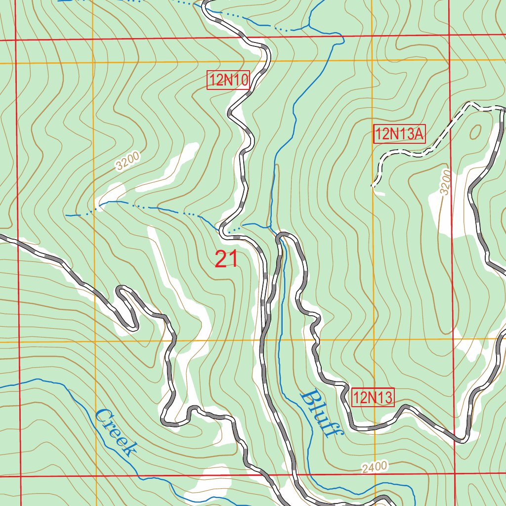 Lonesome Ridge, CA FSTopo Legacy Map by US Forest Service - Topo ...