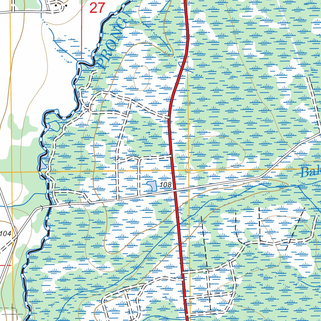Macclenny NW, FL - GA FSTopo Legacy Map by US Forest Service - Topo ...