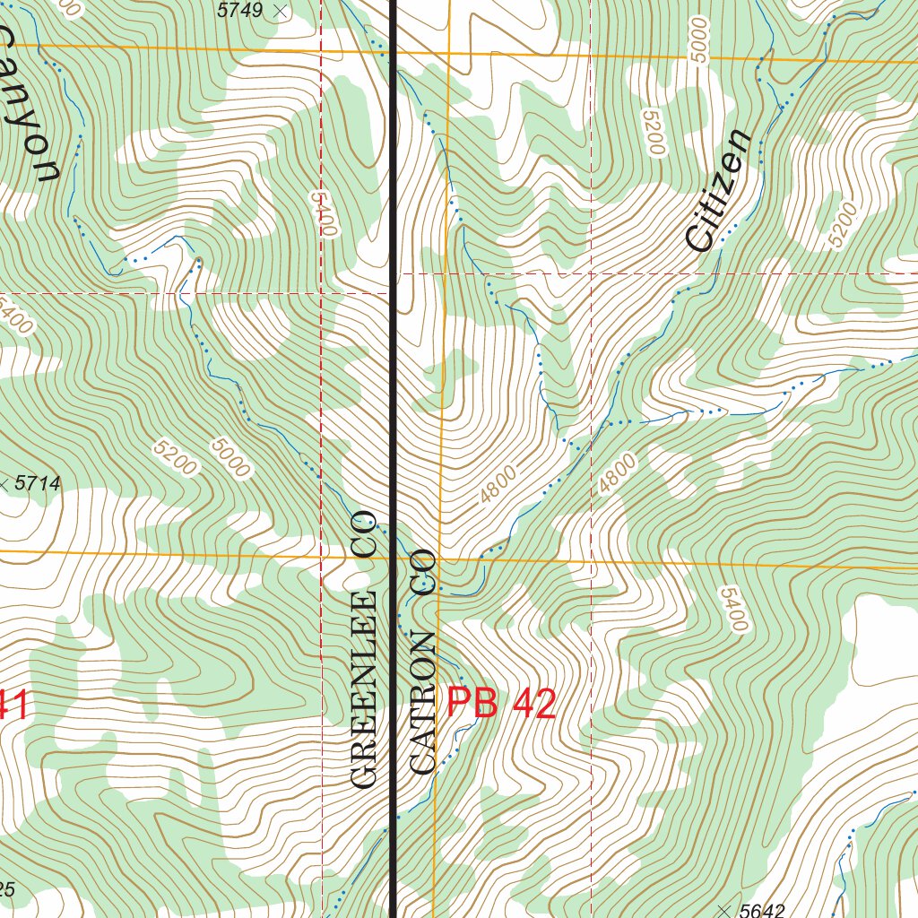 Maple Peak, AZ - NM FSTopo Legacy Map by US Forest Service - Topo ...