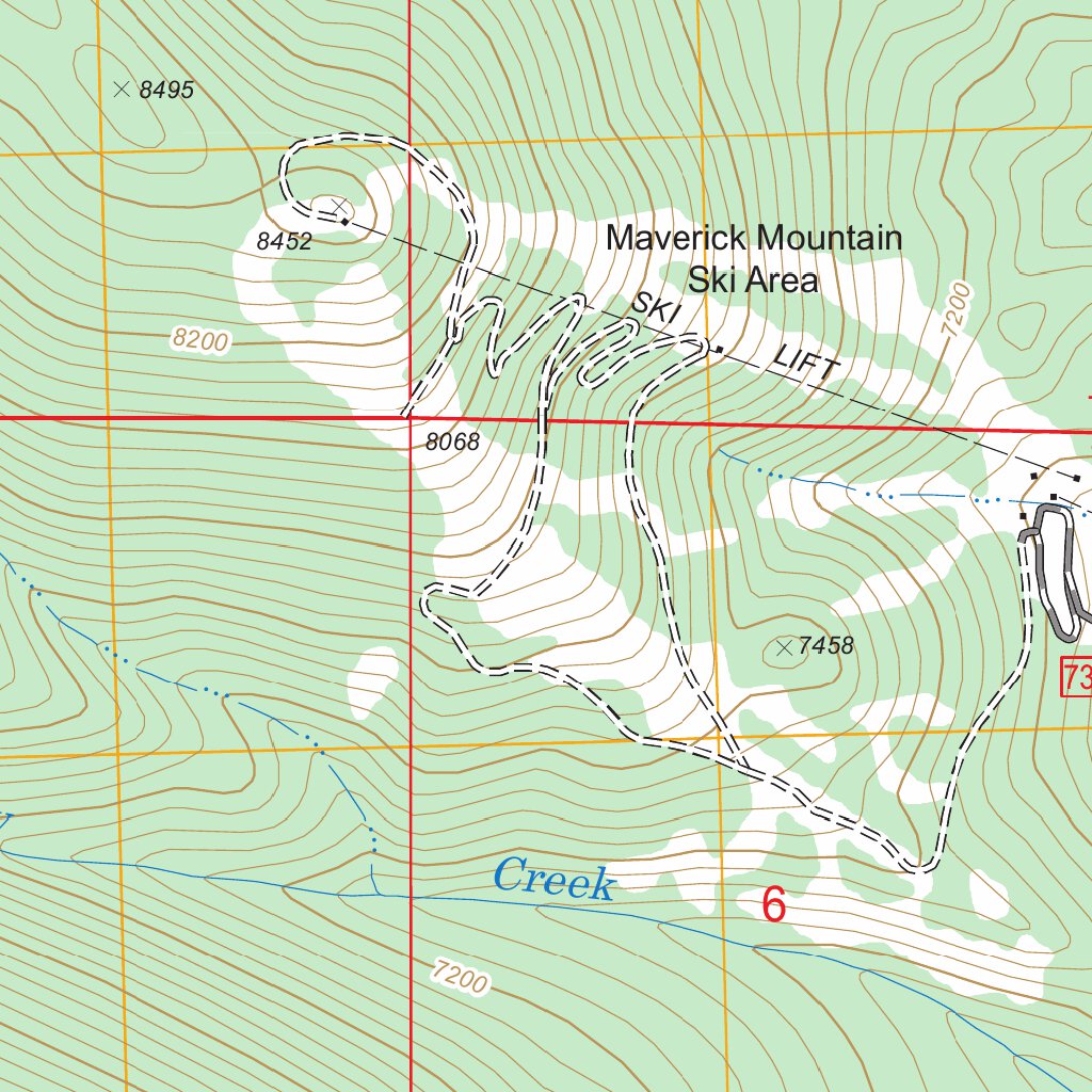 Maverick Mountain, MT FSTopo Legacy Map by US Forest Service - Topo ...