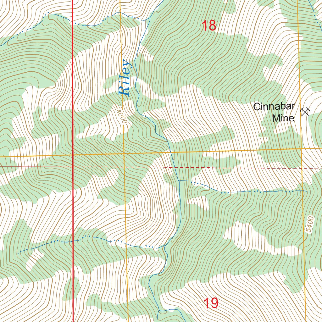 McClellan Mountain, OR FSTopo Legacy Map by US Forest Service - Topo ...