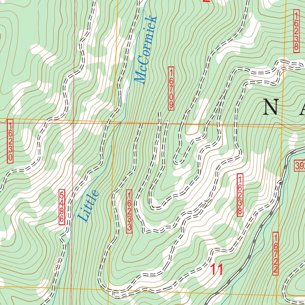 McCormick Peak, MT FSTopo Legacy Map by US Forest Service - Topo ...