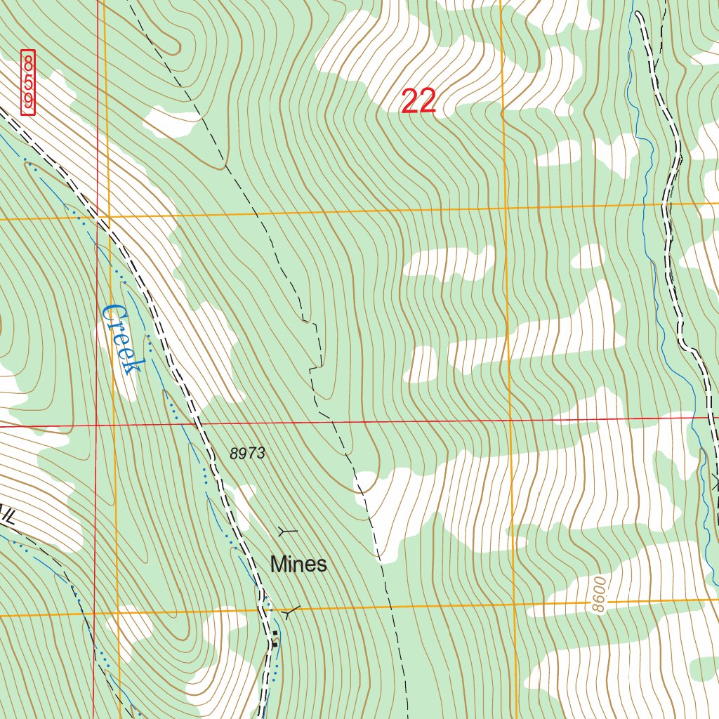 McIntosh Mountain, CO FSTopo Legacy Map by US Forest Service - Topo ...