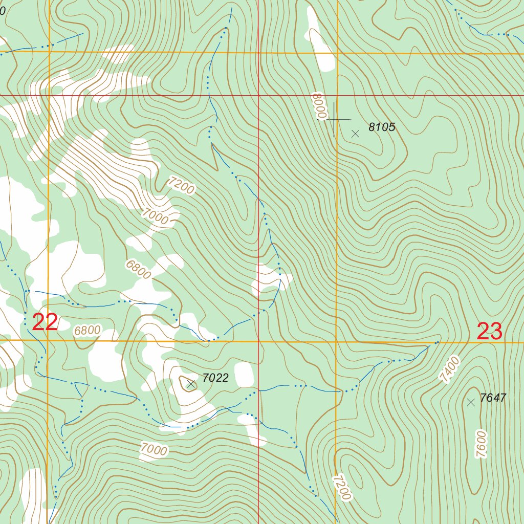 McIntyre Summit, NV FSTopo Legacy Map by US Forest Service - Topo ...