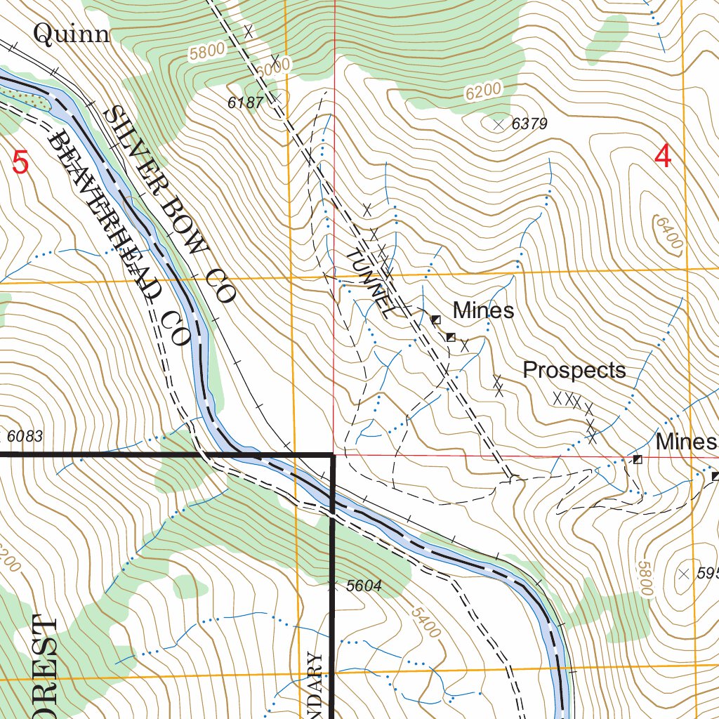 Melrose, MT FSTopo Legacy Map by US Forest Service - Topo | Avenza Maps