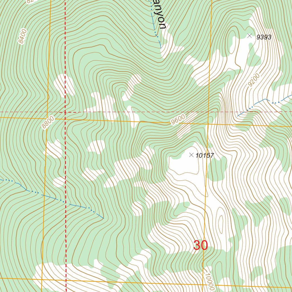 Meridian Peak, ID FSTopo Legacy Map by US Forest Service - Topo ...