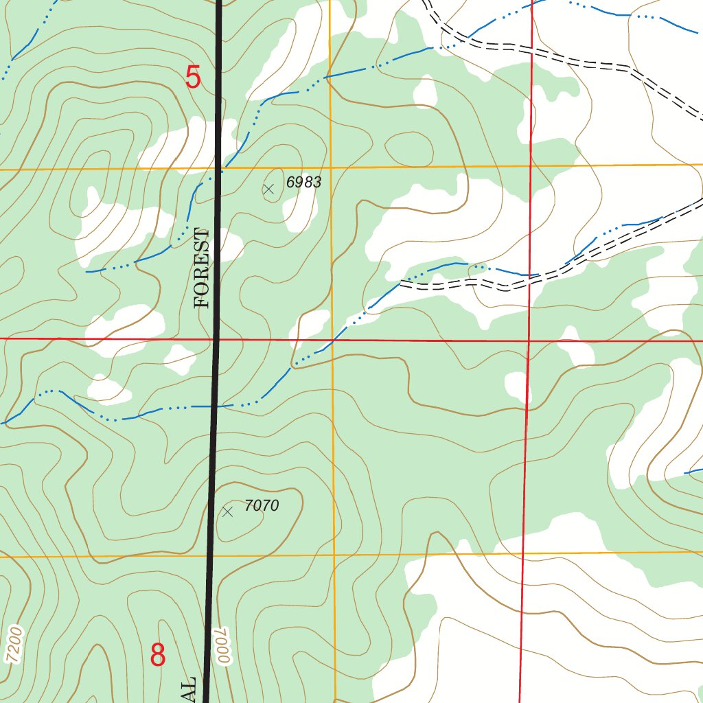 Midas Spring, NV FSTopo Legacy Map by US Forest Service - Topo | Avenza ...