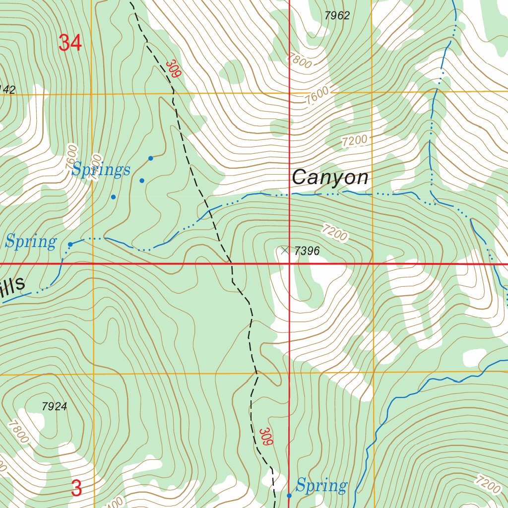Midnight Mountain, ID FSTopo Legacy Map by US Forest Service - Topo ...