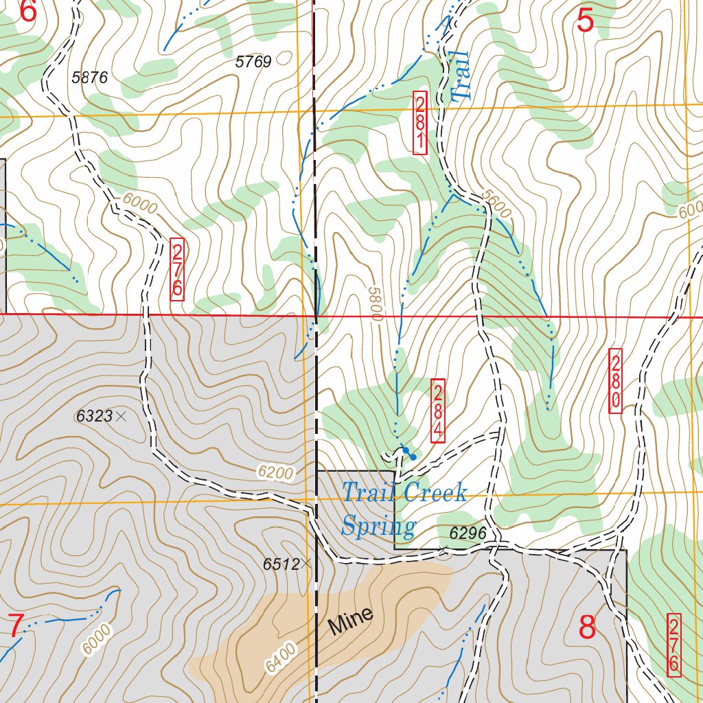 Michaud Creek, ID FSTopo Legacy Map by US Forest Service - Topo ...