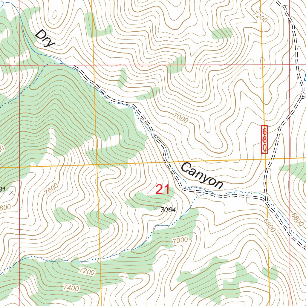Miller Peak, ID FSTopo Legacy Map by US Forest Service - Topo | Avenza Maps