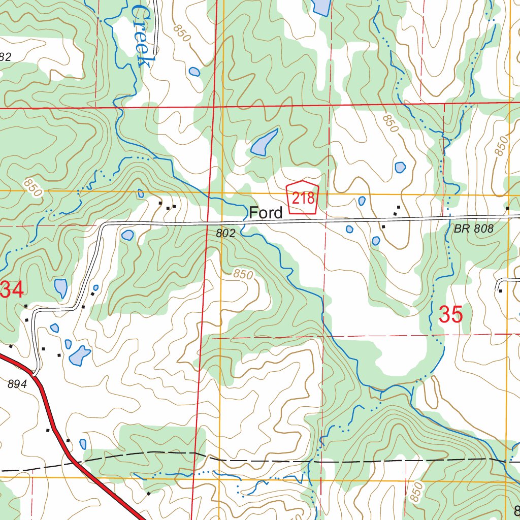 Millersburg NE, MO FSTopo Legacy Map by US Forest Service - Topo ...