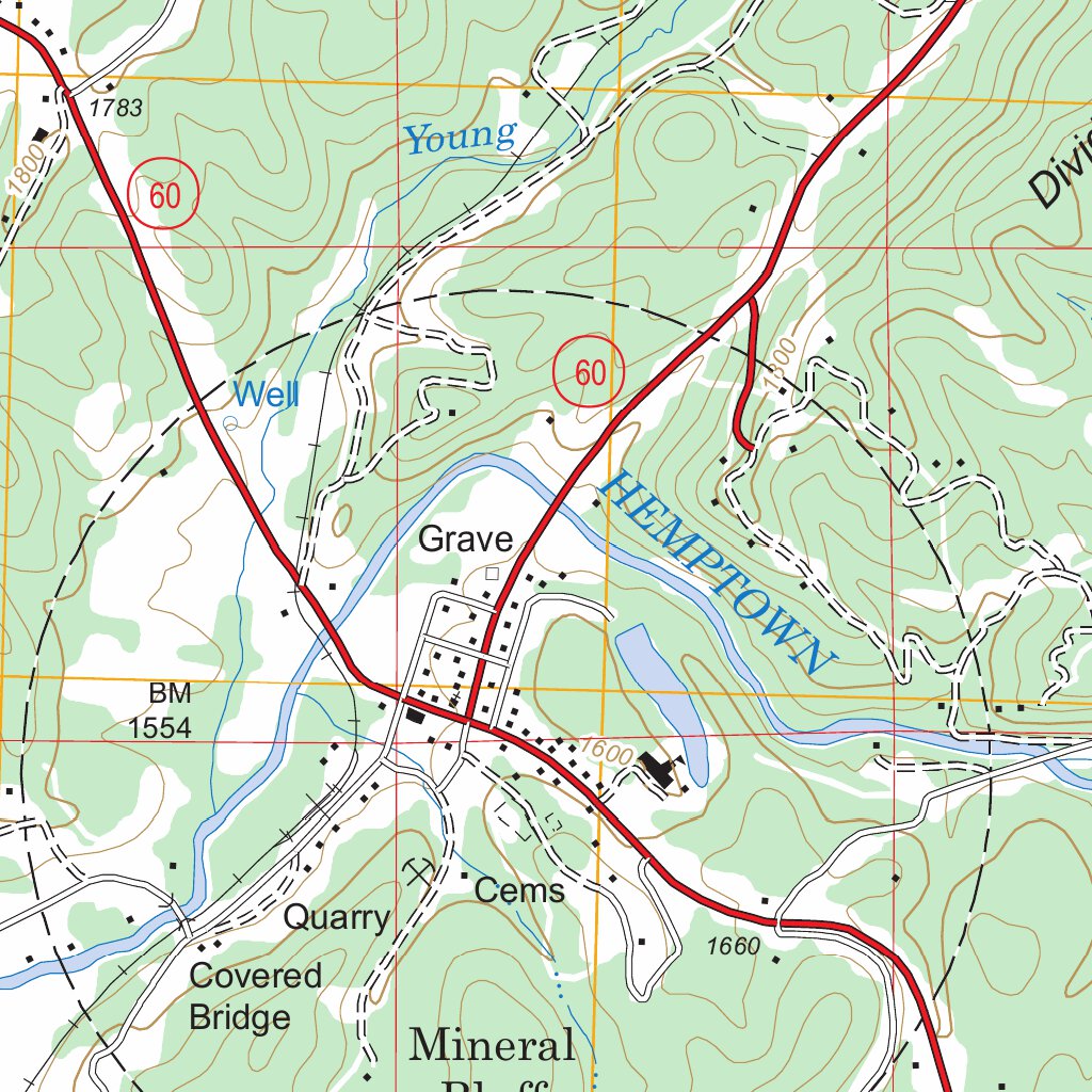 Mineral Bluff, GA - NC FSTopo Legacy Map by US Forest Service - Topo ...