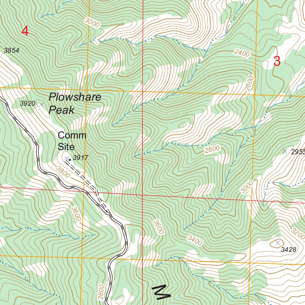 Miranda Pine Mountain, CA FSTopo Legacy Map by US Forest Service - Topo ...