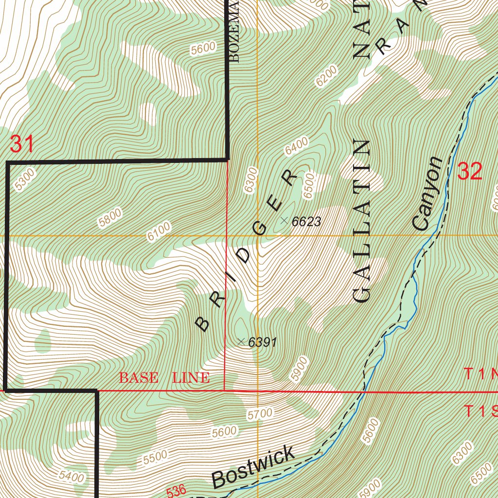 Miser Creek, MT FSTopo Legacy Map by US Forest Service - Topo | Avenza Maps