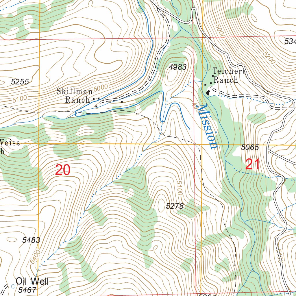 Mission, MT FSTopo Legacy Map by US Forest Service - Topo | Avenza Maps