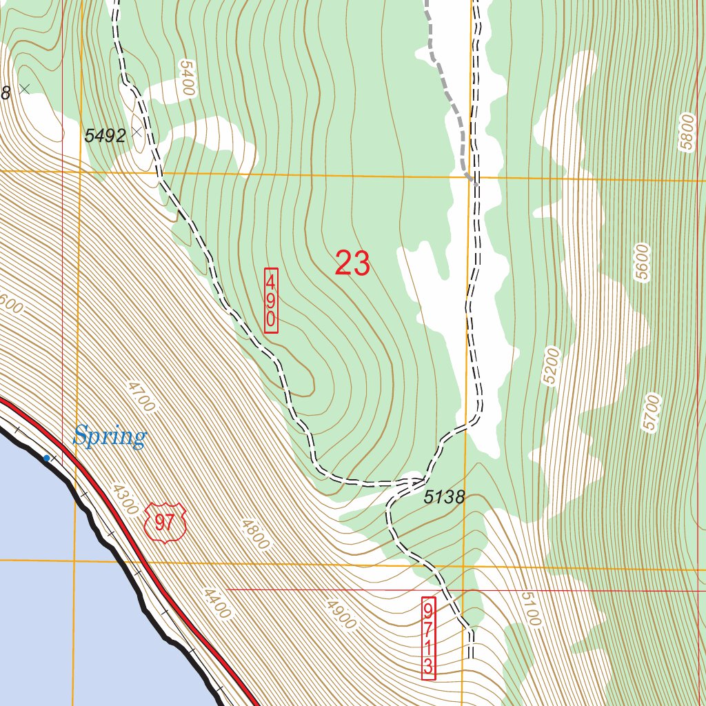 Modoc Point, OR FSTopo Legacy Map by US Forest Service - Topo | Avenza Maps