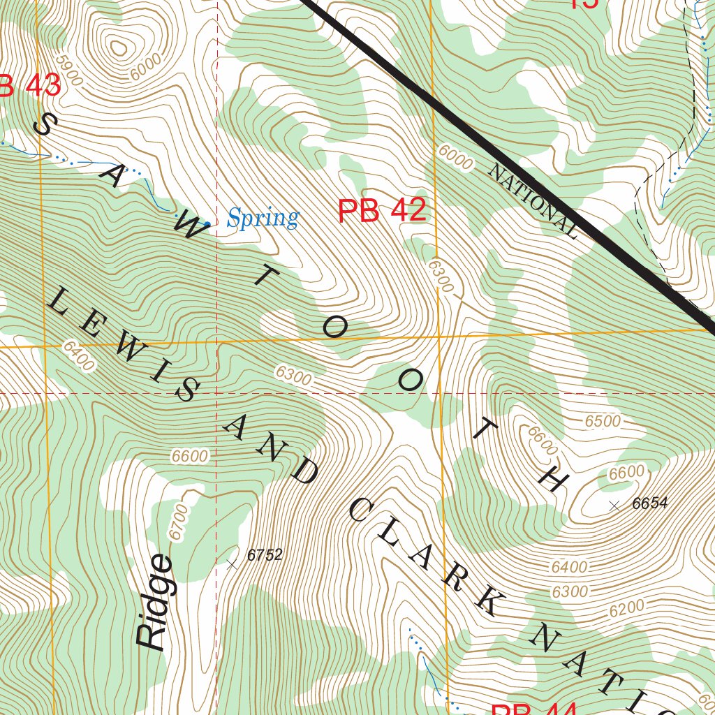 Mitten Lake, MT FSTopo Legacy Map by US Forest Service - Topo | Avenza Maps