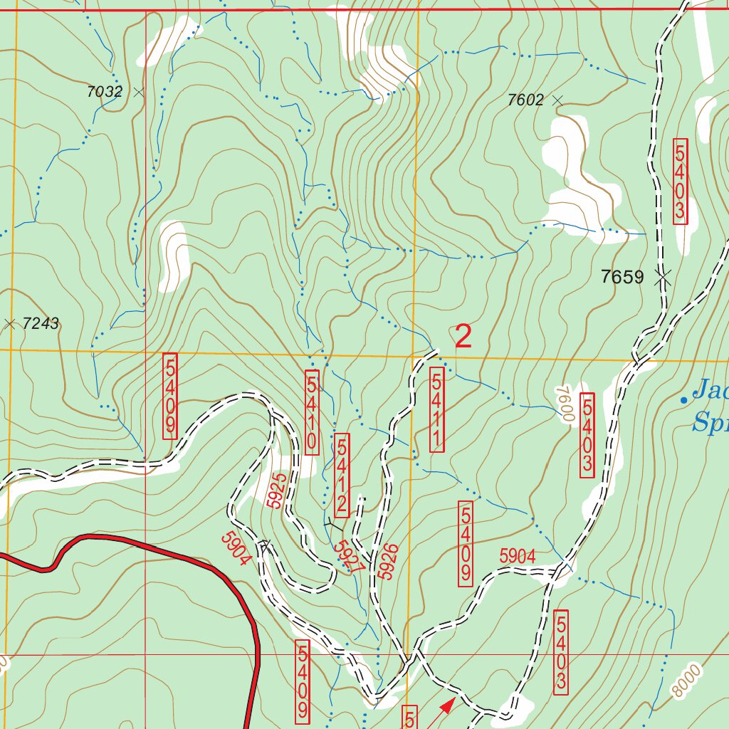 Monticello Lake, UT FSTopo Legacy Map by US Forest Service - Topo ...