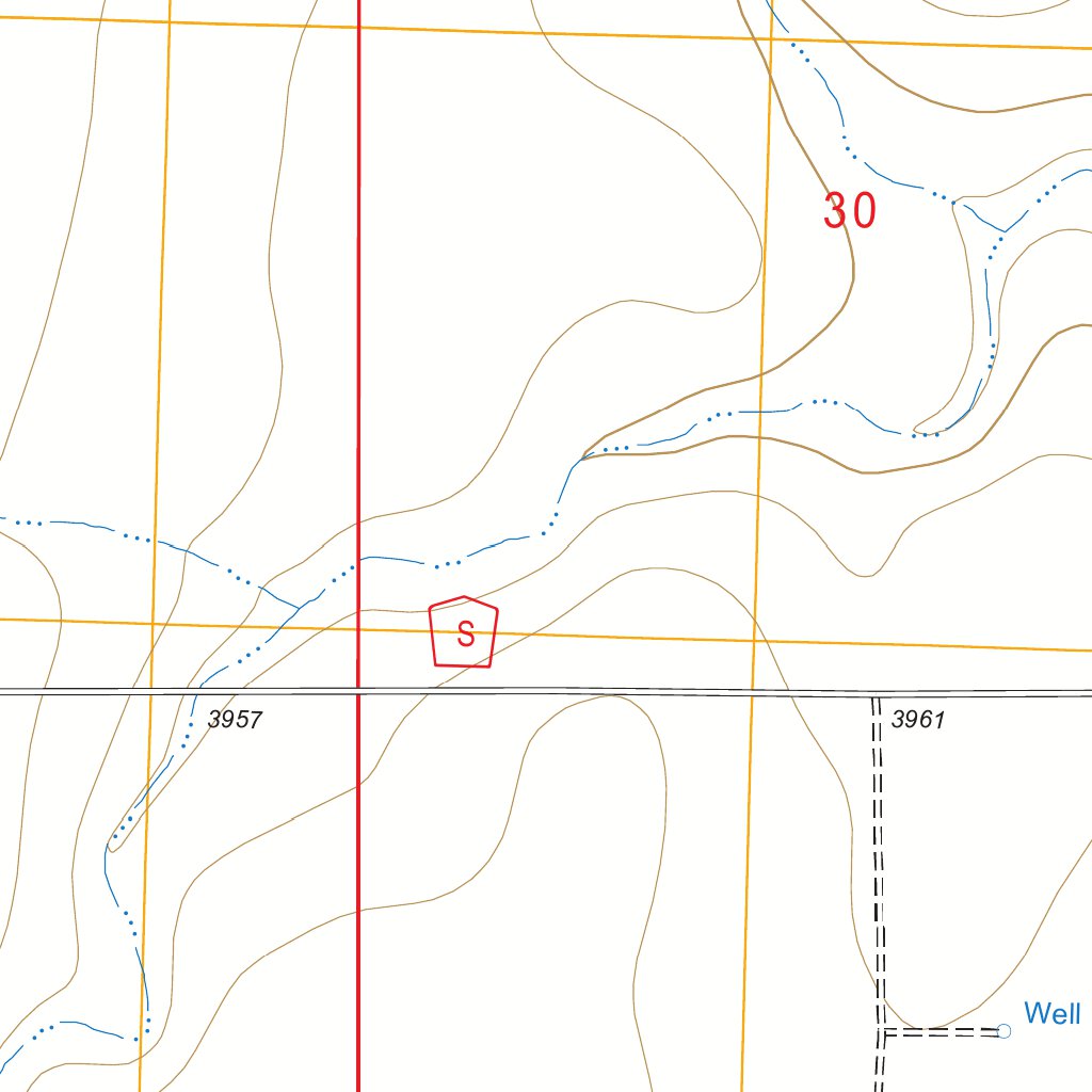 Moore Draw NE, CO FSTopo Legacy Map by US Forest Service - Topo ...
