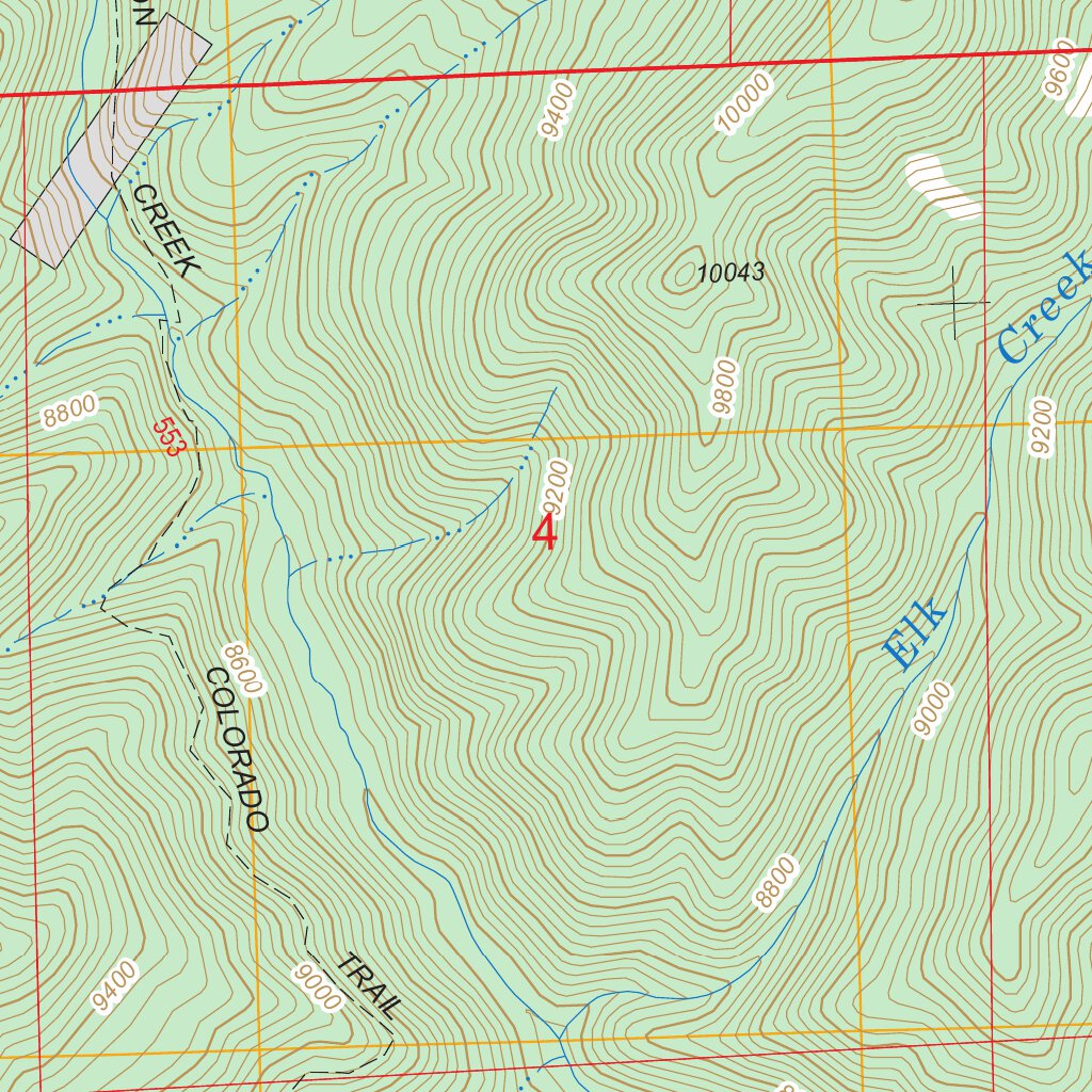 Monument Hill, CO FSTopo Legacy Map by US Forest Service - Topo ...