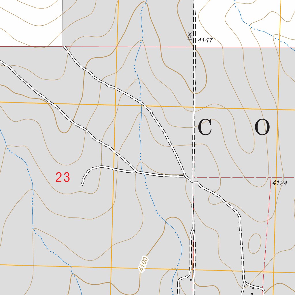 Moore Draw SW, CO FSTopo Legacy Map by US Forest Service - Topo ...