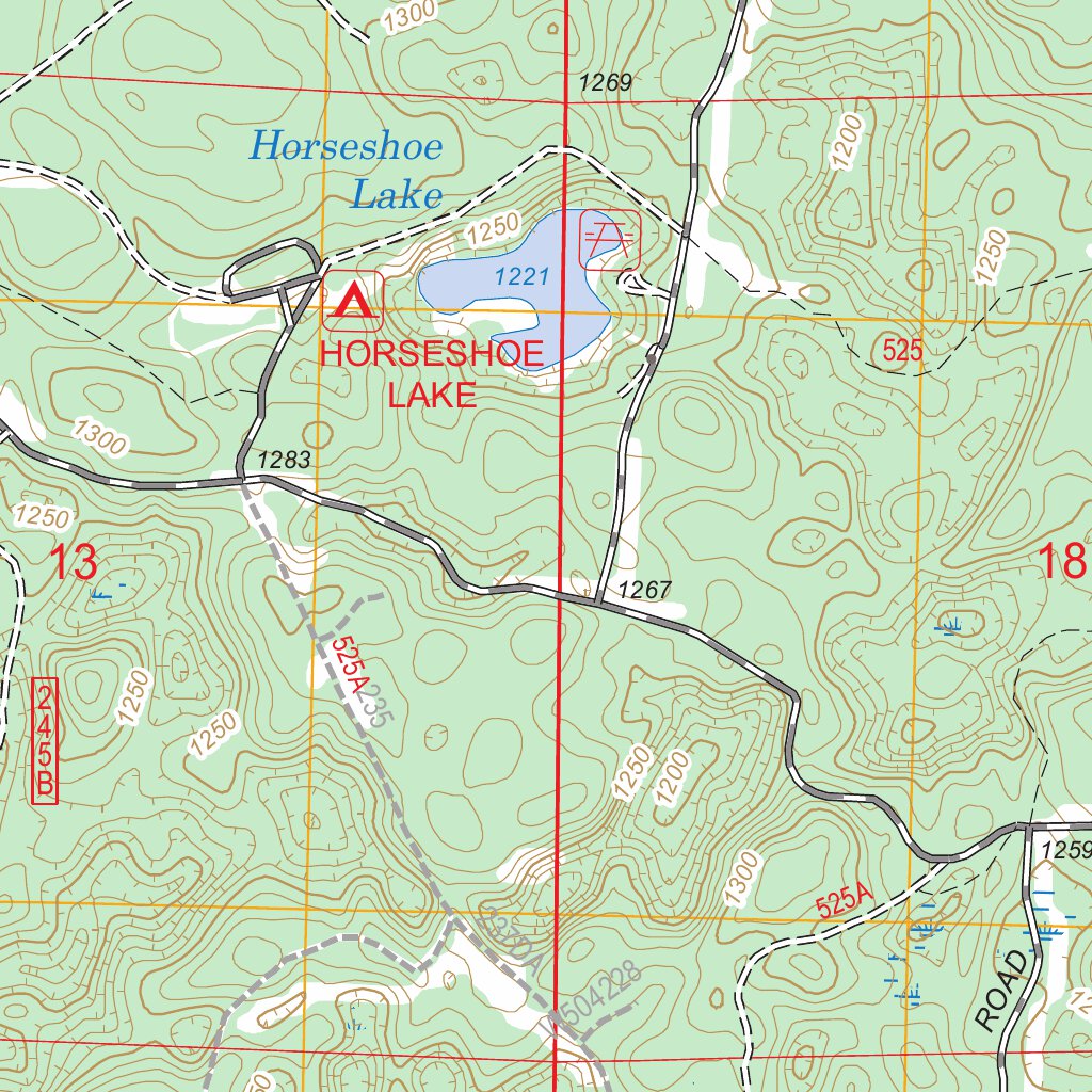 Moquah NW, WI FSTopo Legacy Map by US Forest Service - Topo | Avenza Maps