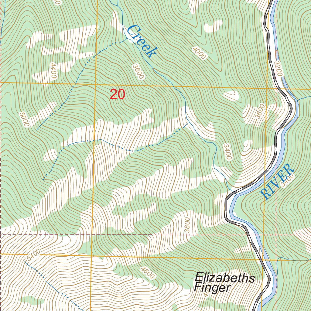 Moose Mountain, ID FSTopo Legacy Map by US Forest Service - Topo ...