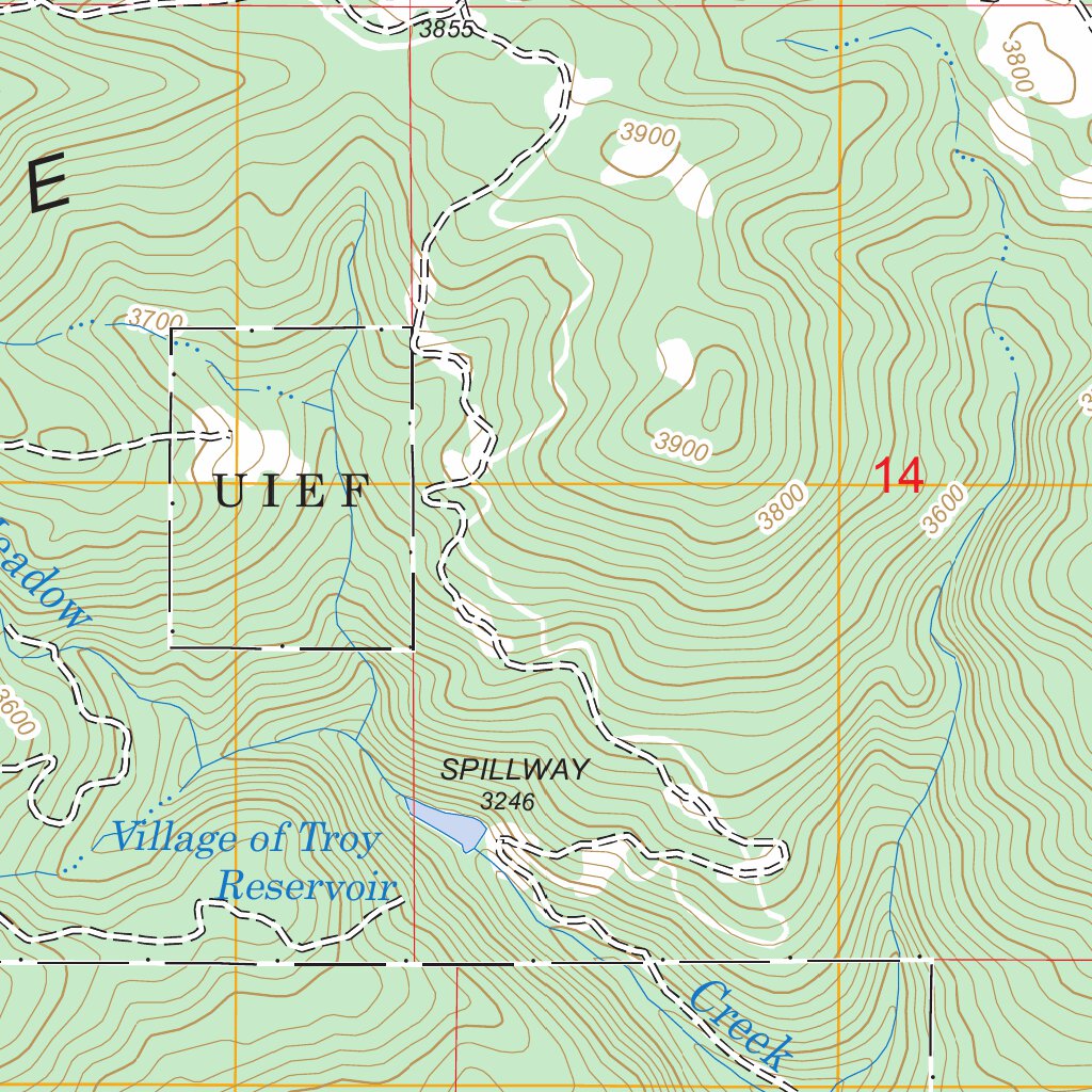 Moscow Mountain, ID FSTopo Legacy Map by US Forest Service - Topo ...