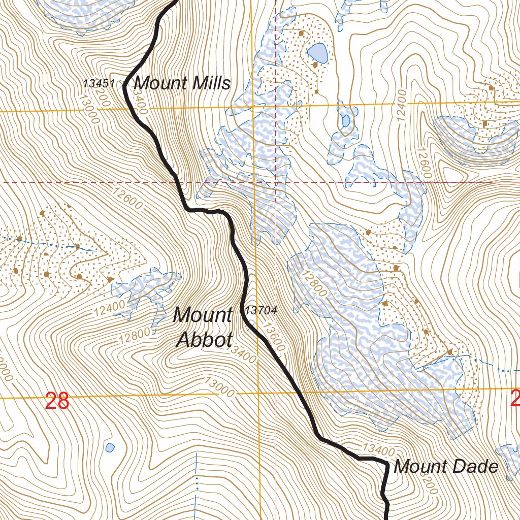 Mount Abbot, CA FSTopo Legacy Map by US Forest Service - Topo | Avenza Maps