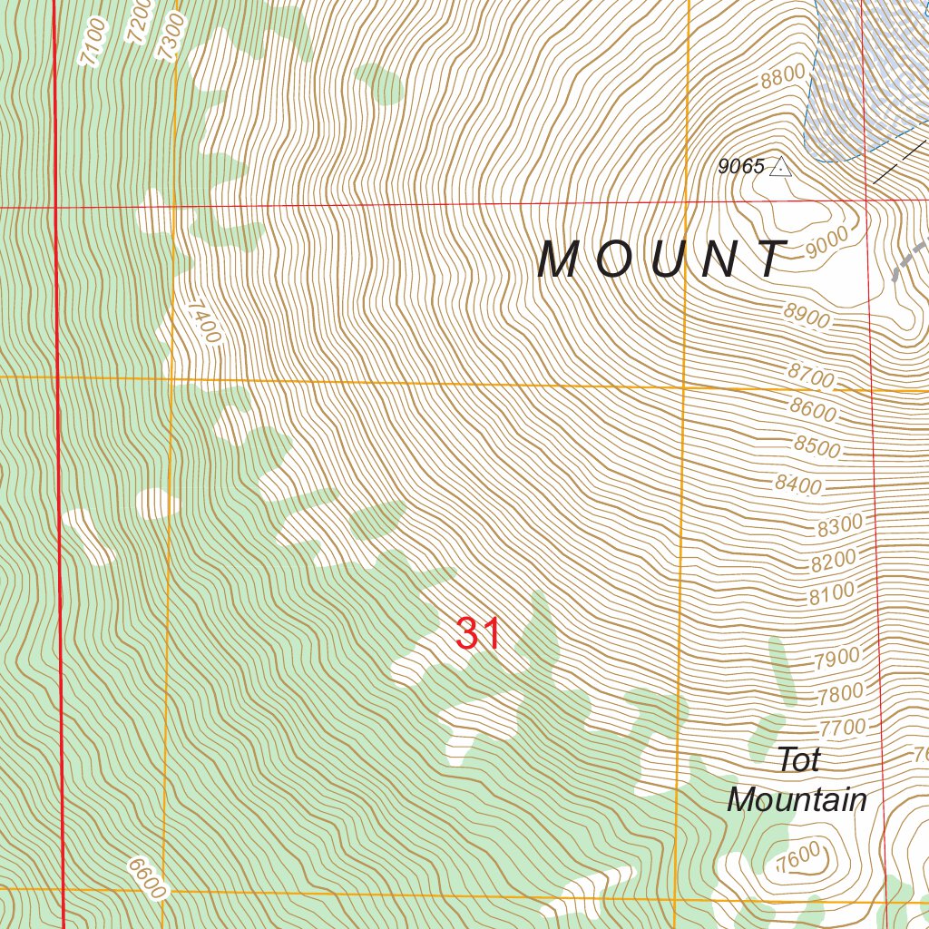 Mount Bachelor, OR FSTopo Legacy Map by US Forest Service - Topo ...