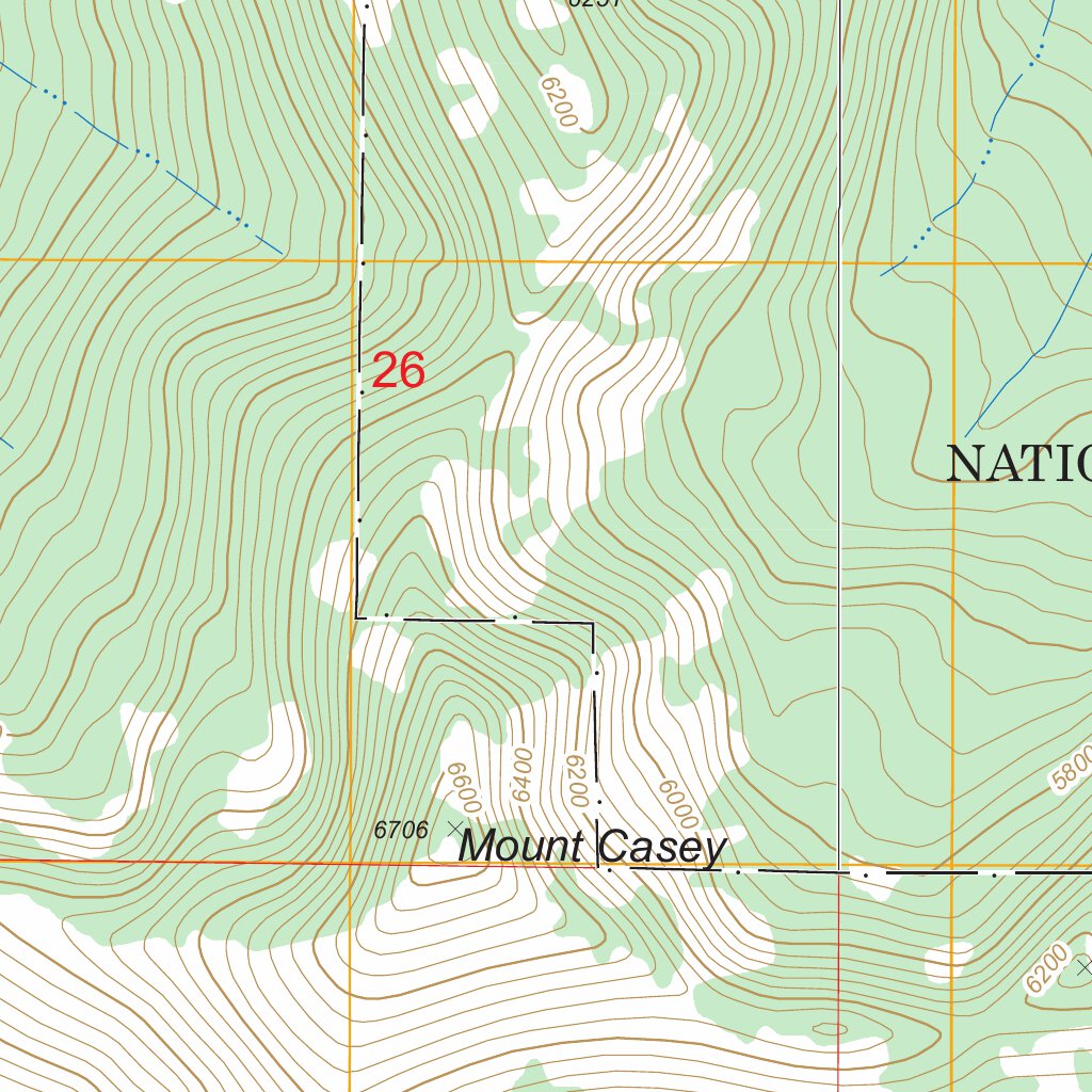 Mount Casey, ID FSTopo Legacy Map by US Forest Service - Topo | Avenza Maps