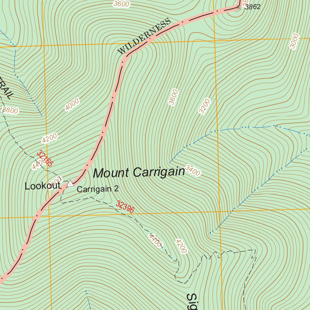 Mount Carrigain, NH FSTopo Legacy Map by US Forest Service - Topo ...