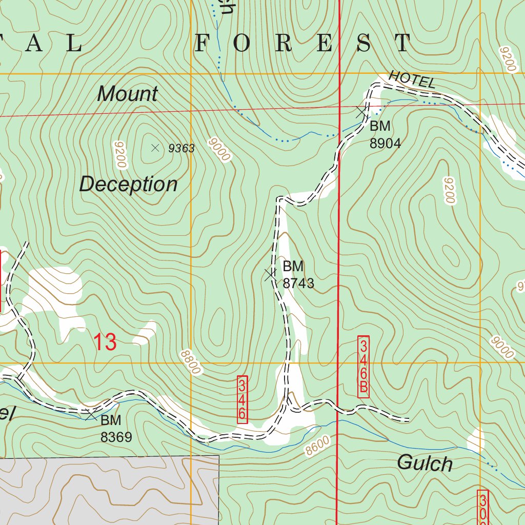 Mount Deception, CO FSTopo Legacy Map by US Forest Service - Topo ...