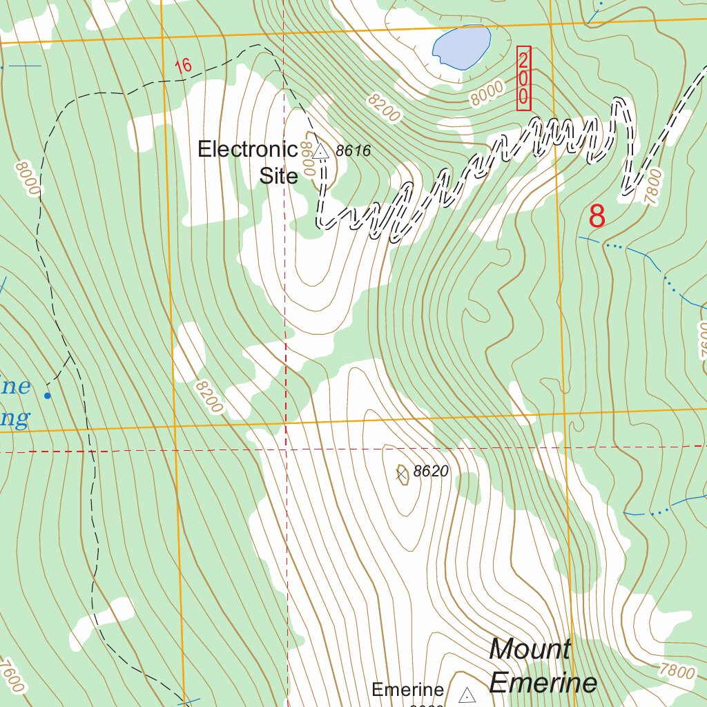 Mount Emerine, MT FSTopo Legacy Map by US Forest Service - Topo ...