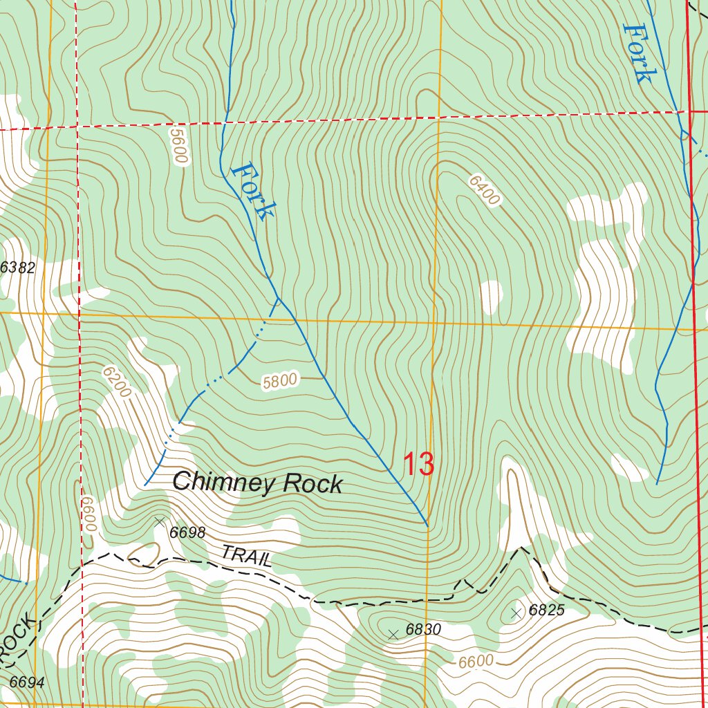 Mount Fillmore, CA FSTopo Legacy Map by US Forest Service - Topo ...