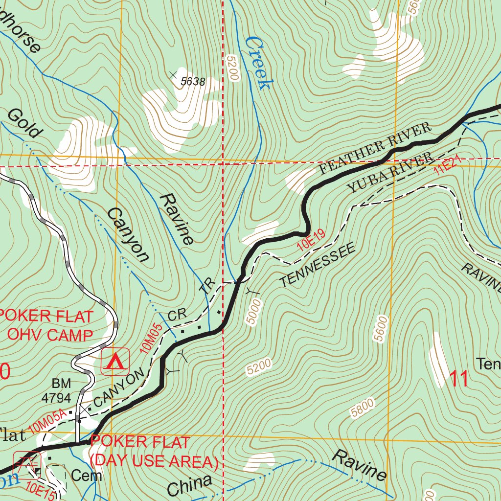 Mount Fillmore, CA FSTopo Legacy Map by US Forest Service - Topo ...