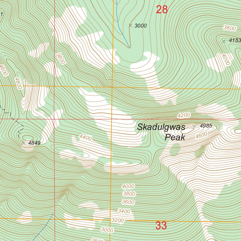 Mount Higgins, WA FSTopo Legacy Map by US Forest Service - Topo ...
