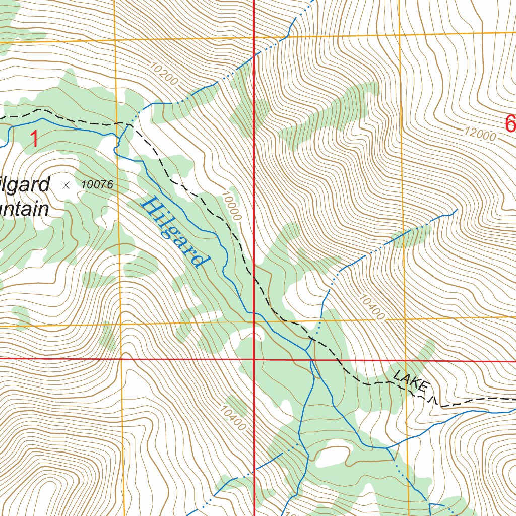 Mount Hilgard, CA FSTopo Legacy Map by US Forest Service - Topo ...