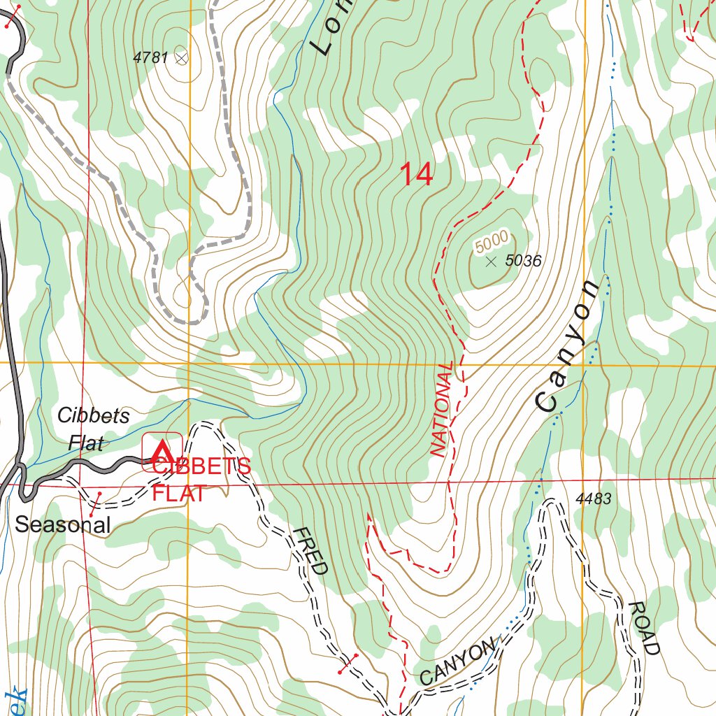 Mount Laguna, CA FSTopo Legacy Map by US Forest Service - Topo | Avenza ...