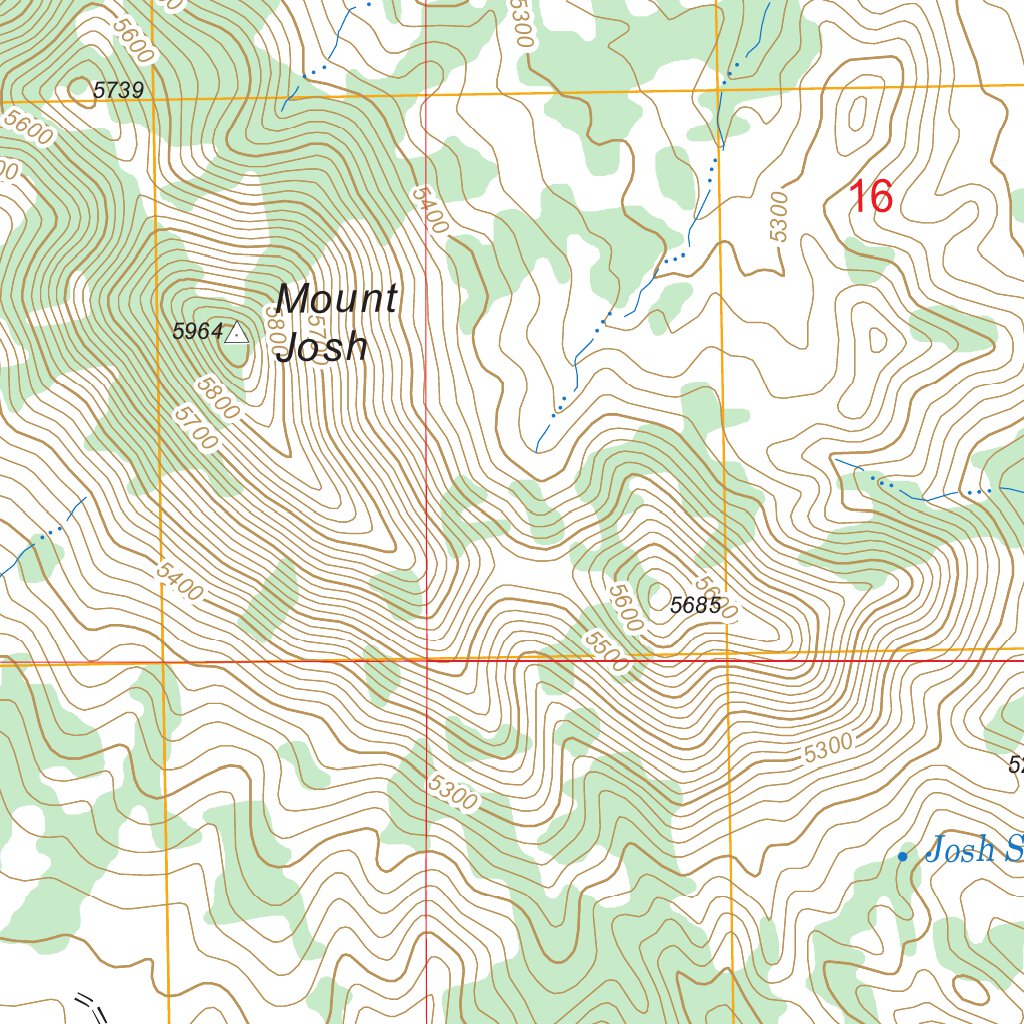 Mount Josh, AZ FSTopo Legacy Map by US Forest Service - Topo | Avenza Maps