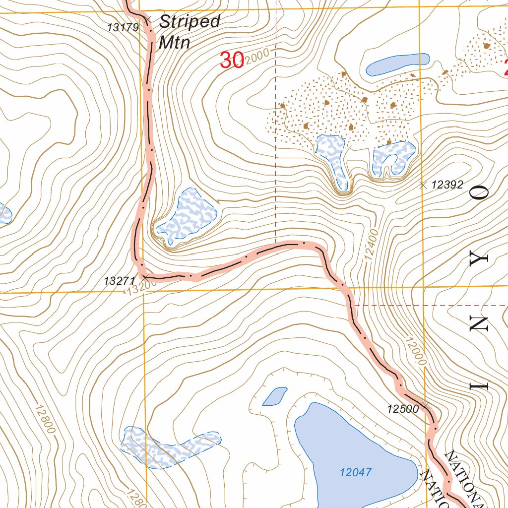 Mount Pinchot, CA FSTopo Legacy Map by US Forest Service - Topo ...