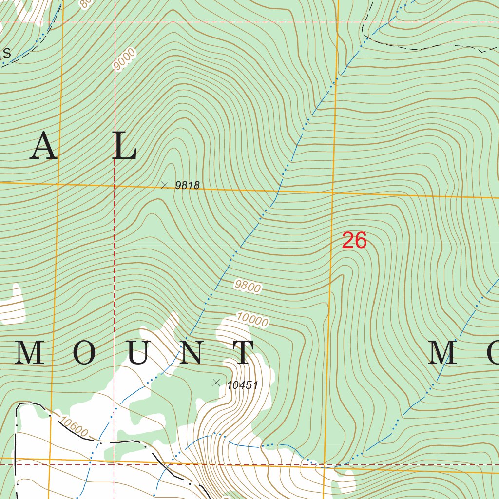 Mount Moriah, NV FSTopo Legacy Map by US Forest Service - Topo | Avenza ...