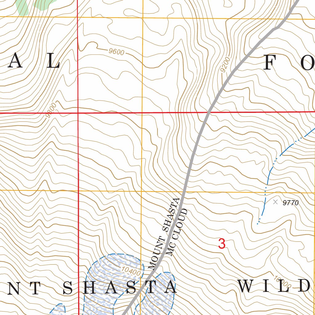 Mount Shasta, CA FSTopo Legacy Map by US Forest Service - Topo | Avenza ...