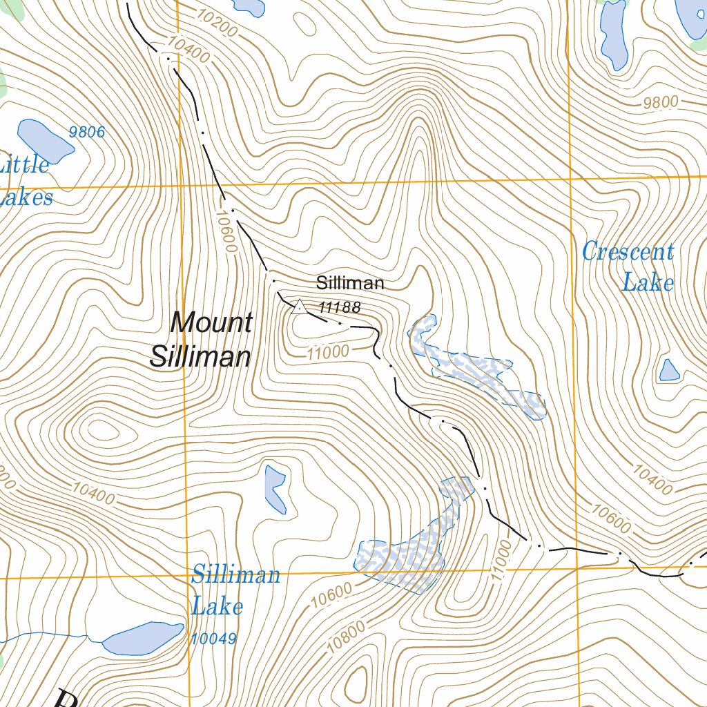 Mount Silliman, CA FSTopo Legacy Map by US Forest Service - Topo ...